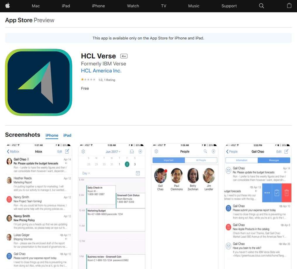 Nueva versión de HCL Verse para iOS - Blog sobre HCL Domino, Verse ...