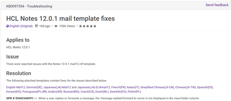Correctivos en plantillas de correo HCL Notes 12.0.1 - Blog sobre HCL ...