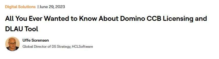 Renovación de licencias HCL Domino y Audit con DLAU - Blog sobre HCL Domino, Verse, Sametime ...